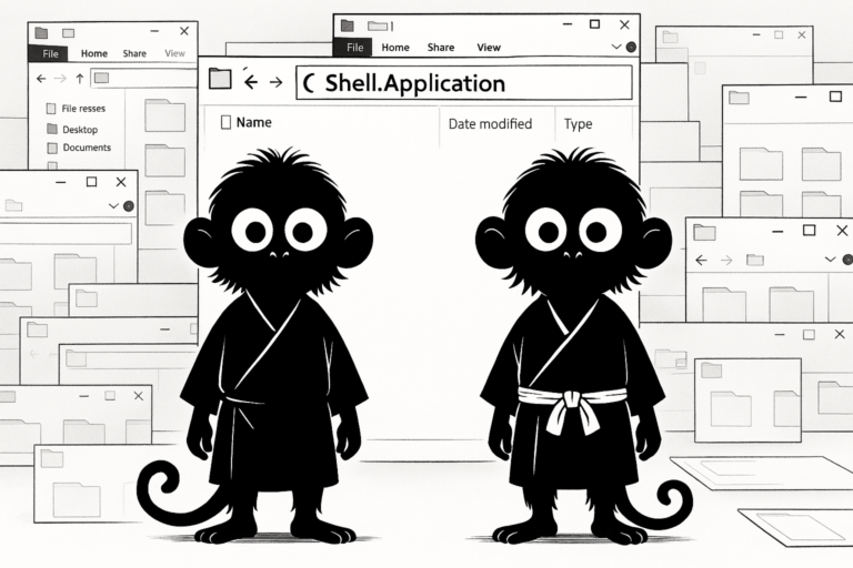 Vba：『shellapplication』参照設定 Vs 非参照設定（createobject）の違い 52週間の挑戦